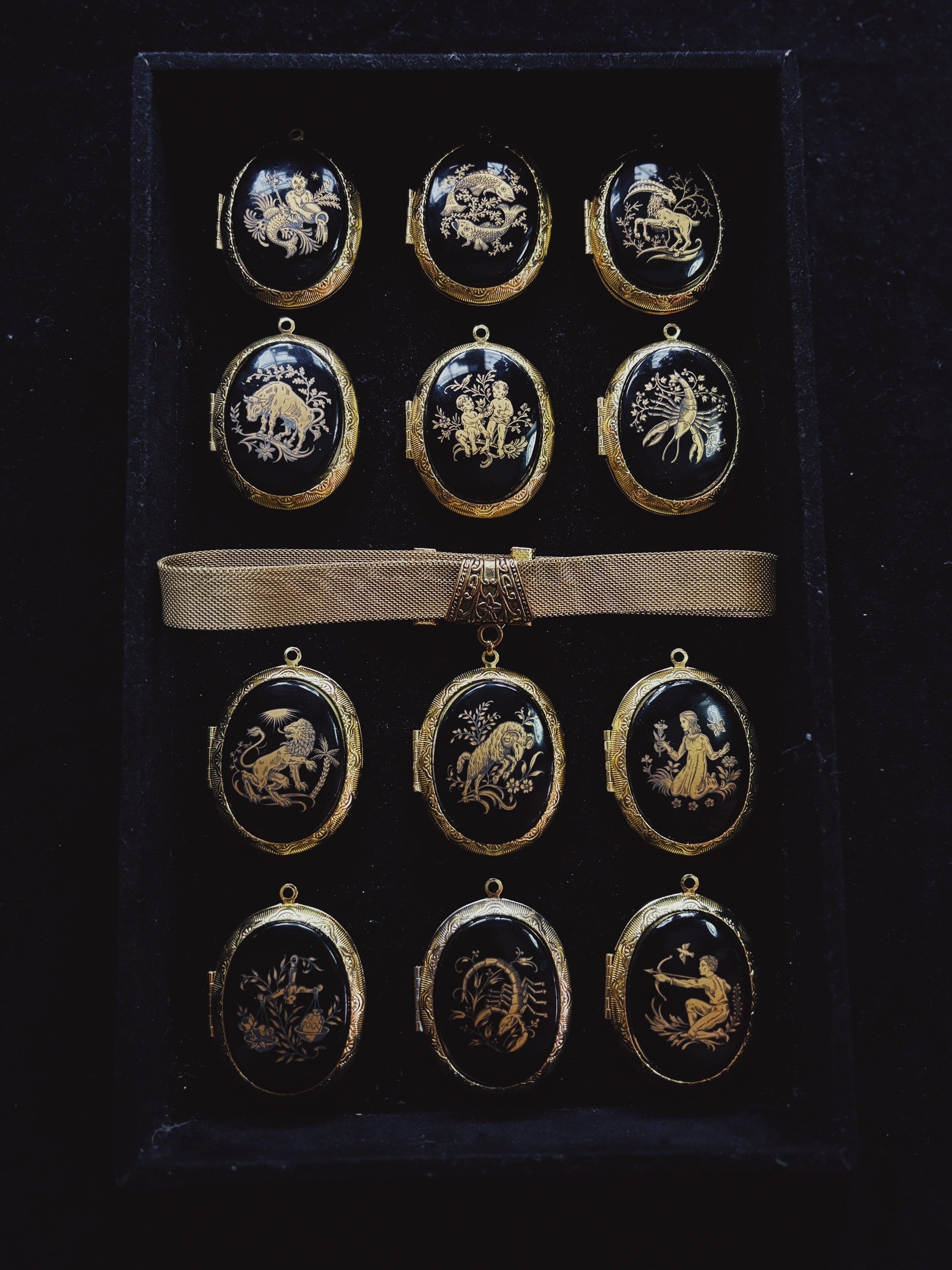 Vintage Zodiac Locket | Obsidian Revival